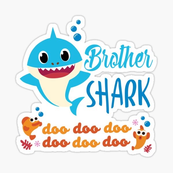 "Brother Shark Gift Cute Baby Shark Design Matching Family Set Doo Doo ...