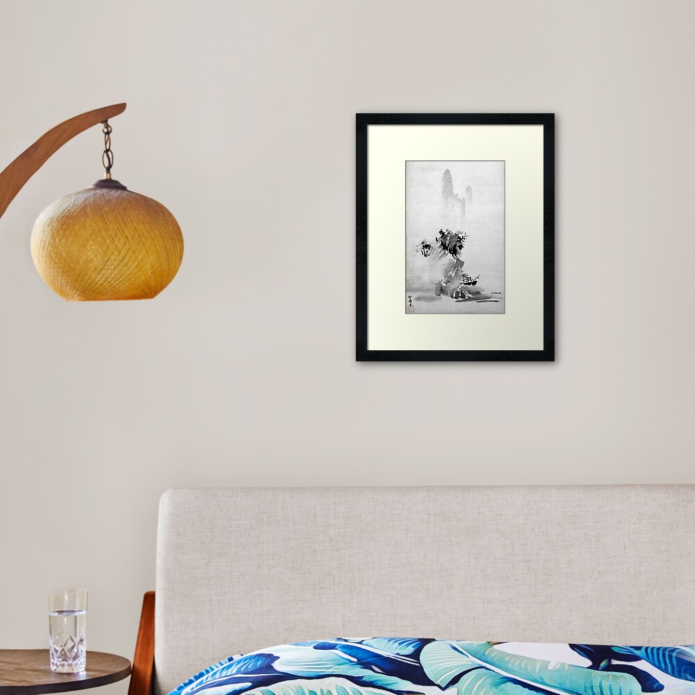 "Sesshu Toyo Haboku-Sansui Landscape" Framed Art Print for Sale by ...