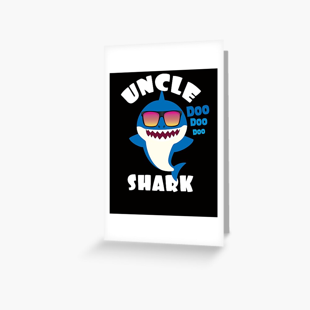 "Uncle Shark Gift Cute Baby Shark Design Matching Family Set Doo Doo ...