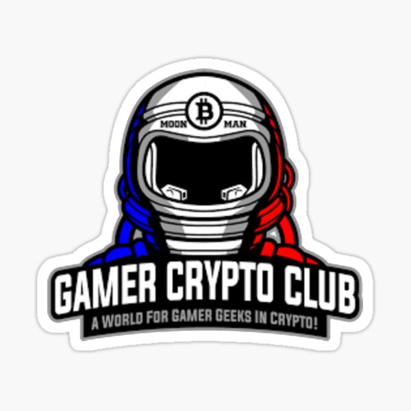 "GAMER CRYPT CLUB " Sticker for Sale by AwadArt | Redbubble