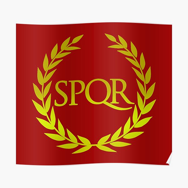 "SPQR" Poster for Sale by Mercatus | Redbubble