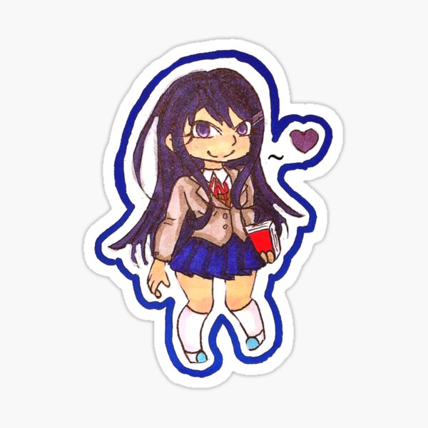 Ddlc Yuri Stickers | Redbubble