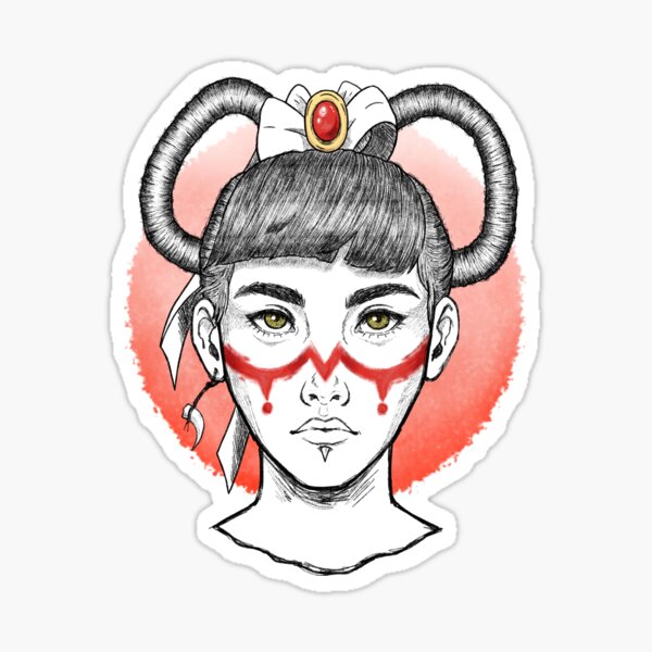 "Warrior" Sticker for Sale by Zhidra | Redbubble