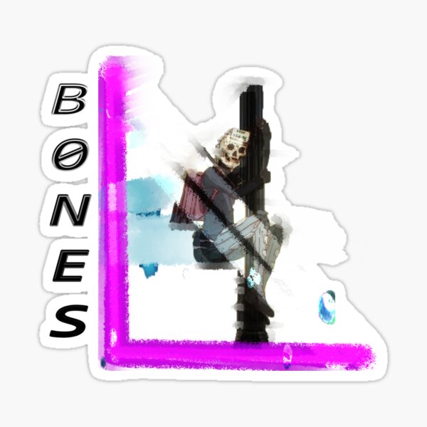 "BONES V2" Sticker for Sale by riventis66 | Redbubble