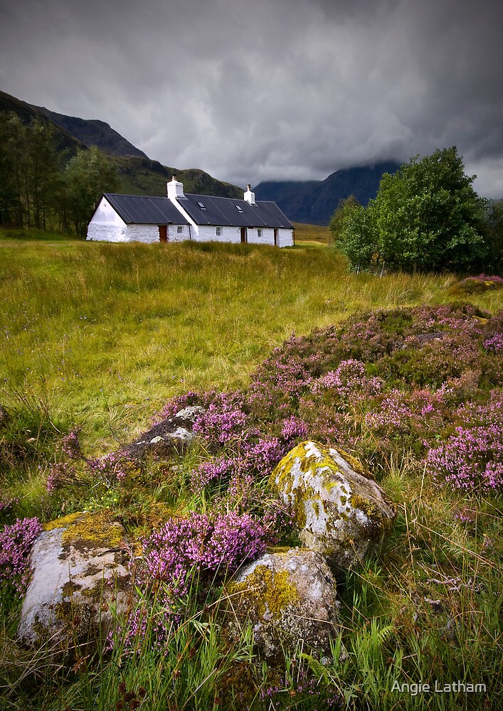 "Scotland: The Cottage on the Moor" by Angie Latham | Redbubble