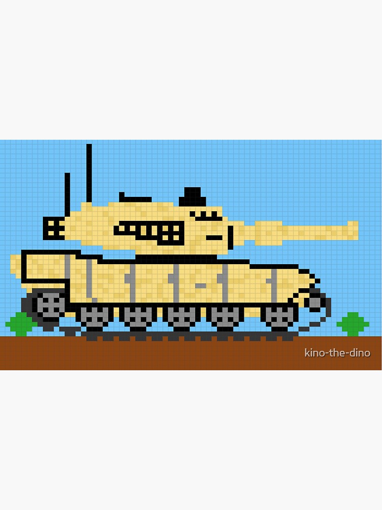 Pegatina «M1 Abrams Pixel Art» de kino-the-dino | Redbubble