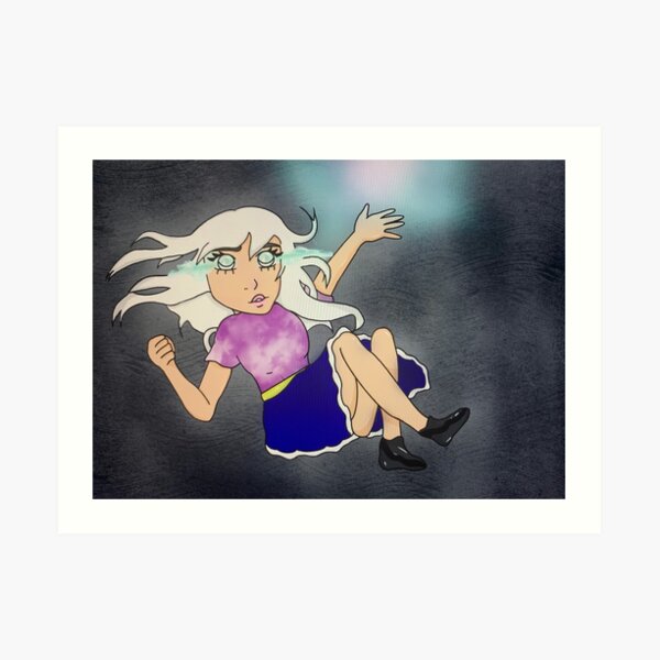 "Floating Anime Girl" Art Print by trAAnime | Redbubble