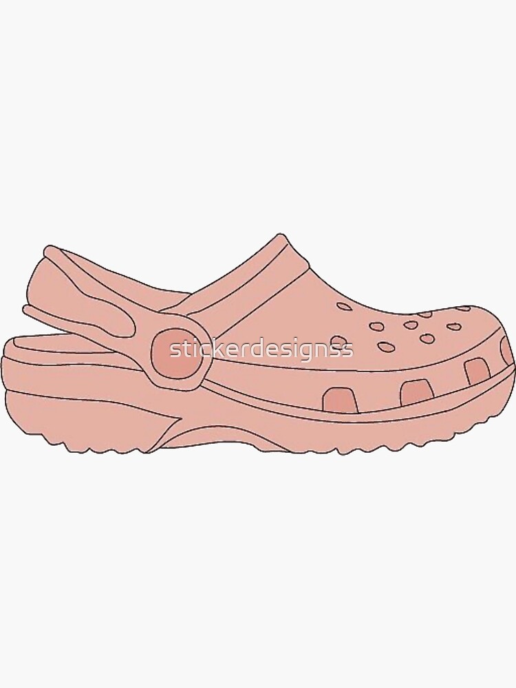 "Pink Croc design" Sticker by stickerdesignss | Redbubble