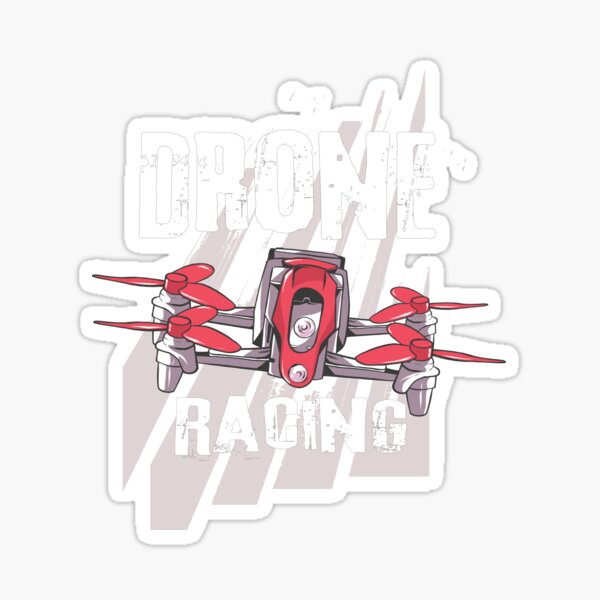 "DRONE RACING PILOT UAV UAS QUADCOPTER FPV" Sticker for Sale by ...