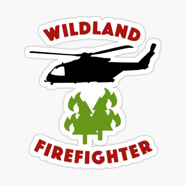 "WILDLAND FIRE -27" Sticker for Sale by Belinda Lea | Redbubble