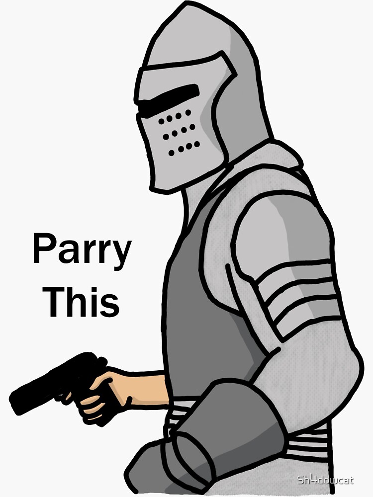 "Hand-Drawn Parry This Meme" Sticker for Sale by Sh4dowcat | Redbubble