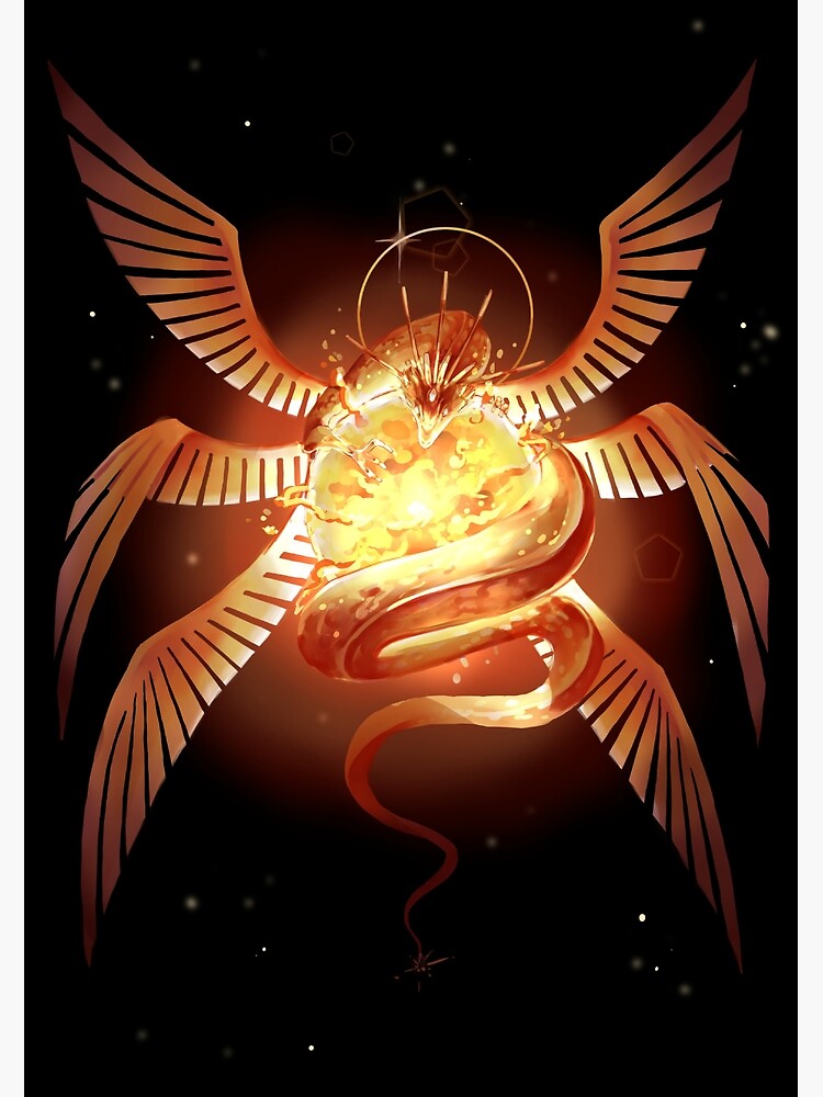 "Sun Dragon" Art Print by Orcatea | Redbubble