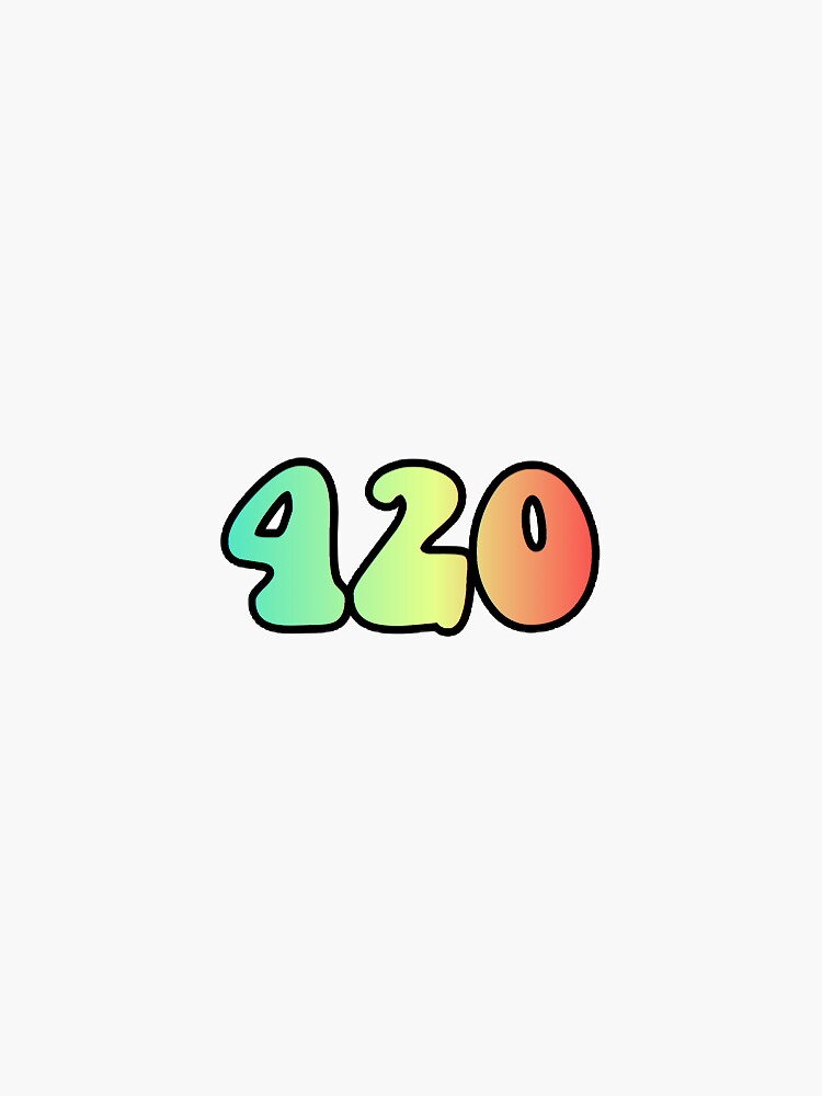 "420 sticker" Sticker for Sale by maxinesurfer | Redbubble