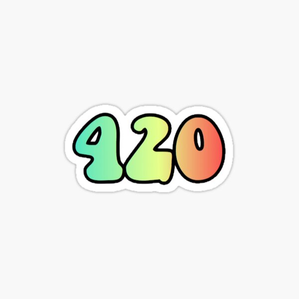 "420 sticker" Sticker for Sale by maxinesurfer | Redbubble