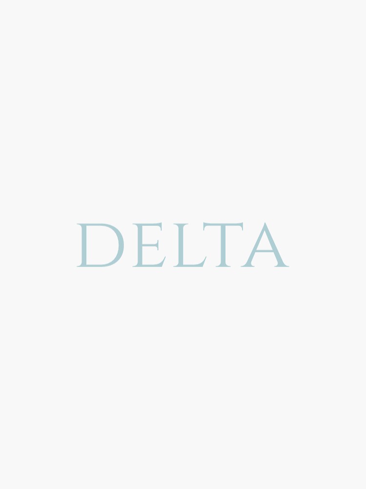"Blue Delta" Sticker by krystenrhodes | Redbubble