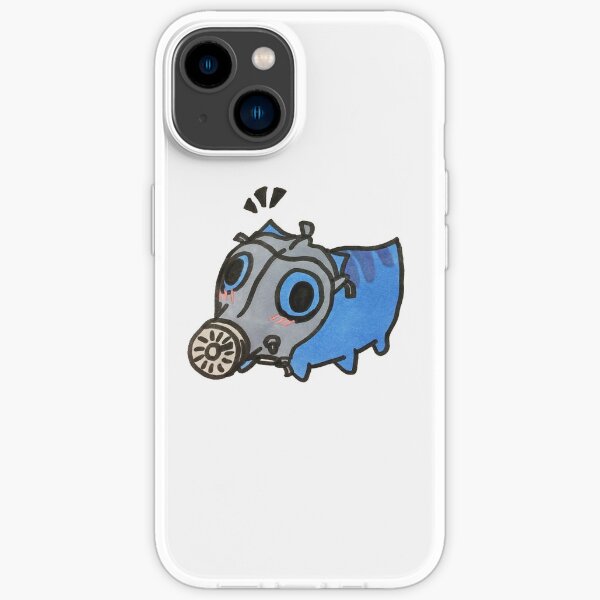 "Capoo Cat in a Gas Mask" iPhone Case for Sale by sydworm | Redbubble