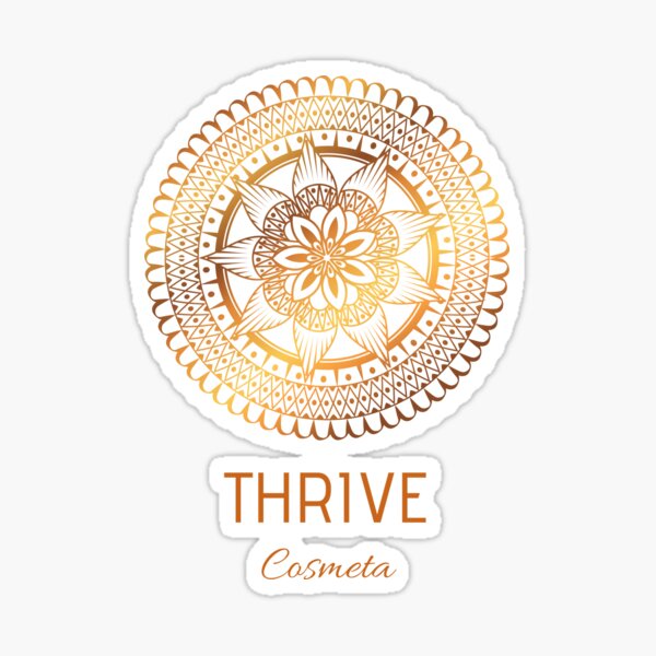 "THRIVE GOLD LOGO - ESSENTIAL T-SHIRT" Sticker for Sale by cosmeta ...