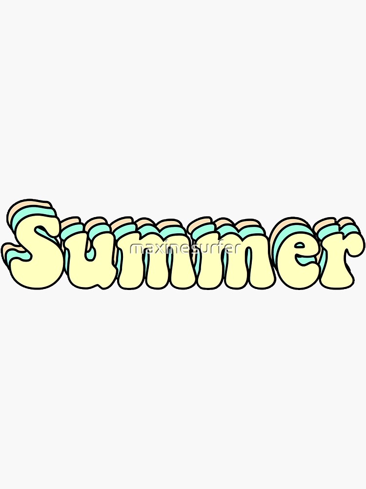 "Summer Vsco" Sticker for Sale by maxinesurfer | Redbubble