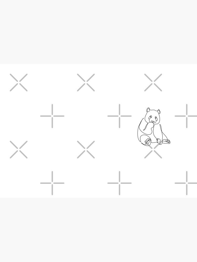 "Panda line art. Panda dear line illustration. nursery panda prints ...