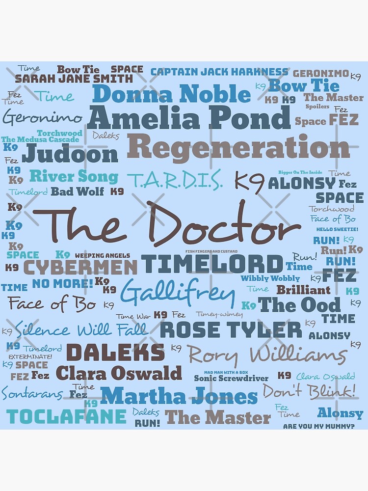 "The Doctor Word Art" Poster for Sale by -JustJames- | Redbubble