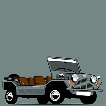 "Classic Mini Moke" Poster for Sale by car2oonz | Redbubble
