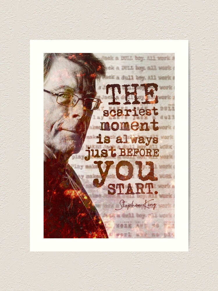 "Stephen King | Inspirational Quote Underground Art Print Motivational ...