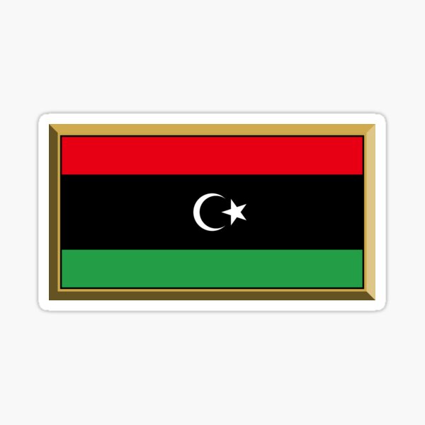 "Libya Flag Stickers, Gifts and Products" Sticker by mpodger | Redbubble
