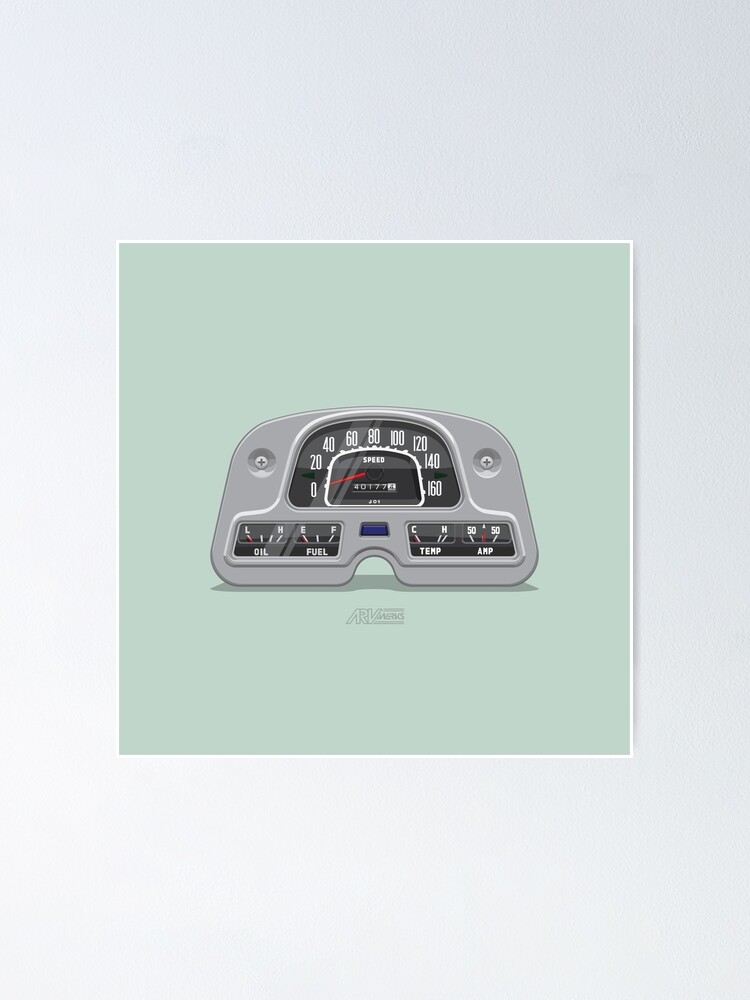 "LAND CRUISER FJ40 series Instrument Panel" Poster for Sale by ARVwerks ...