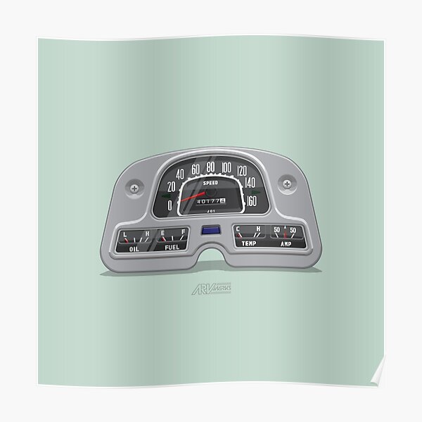 "LAND CRUISER FJ40 series Instrument Panel" Poster for Sale by ARVwerks ...
