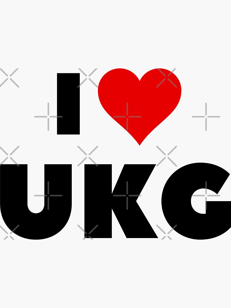 "I Love UKG" Sticker for Sale by Quetzalita | Redbubble