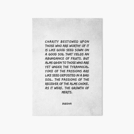 Lámina rígida «La caridad otorgada a quienes lo merecen es como una ...