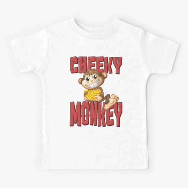 "CHEEKY MONKEY" Kids T-Shirt for Sale by PapaSquatch | Redbubble