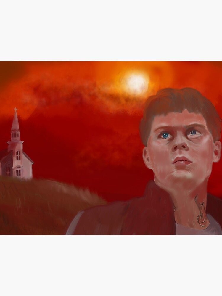 "Red Bottom Sky (Yung Lean Fanart)" Sticker for Sale by aquivere ...