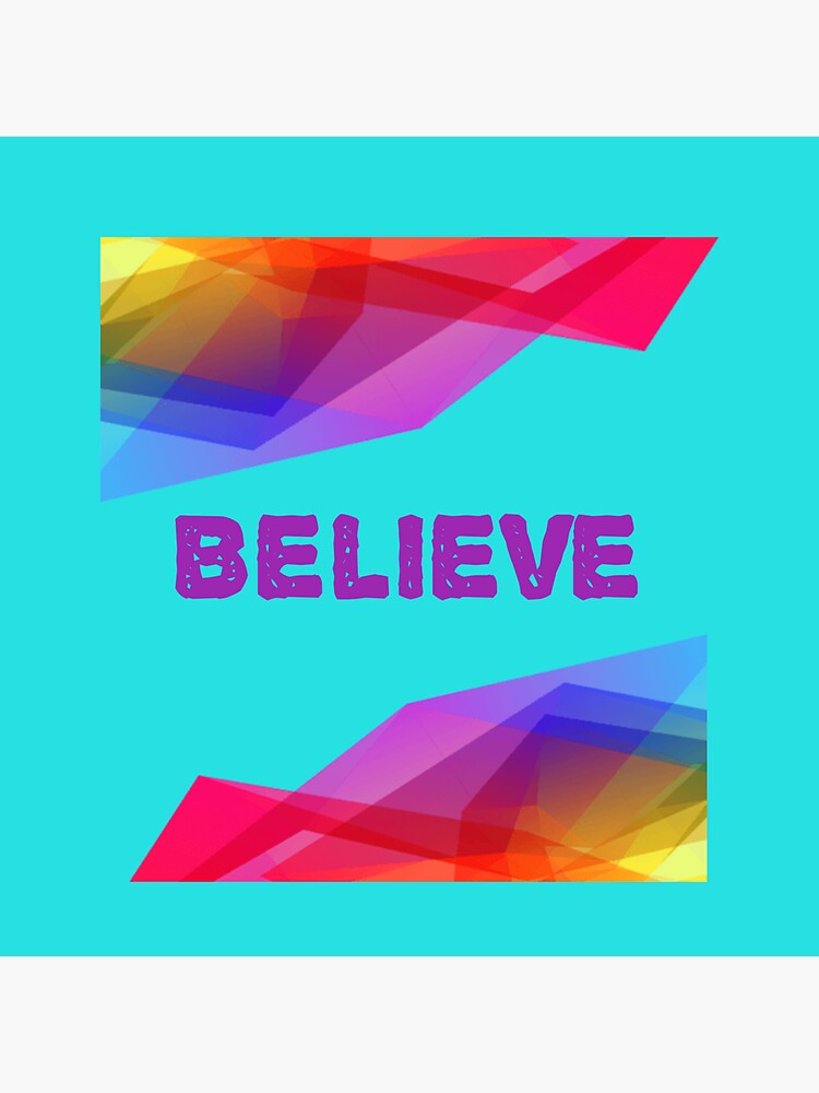 "Believe logo design for redbubble " Sticker by Dhanushml | Redbubble
