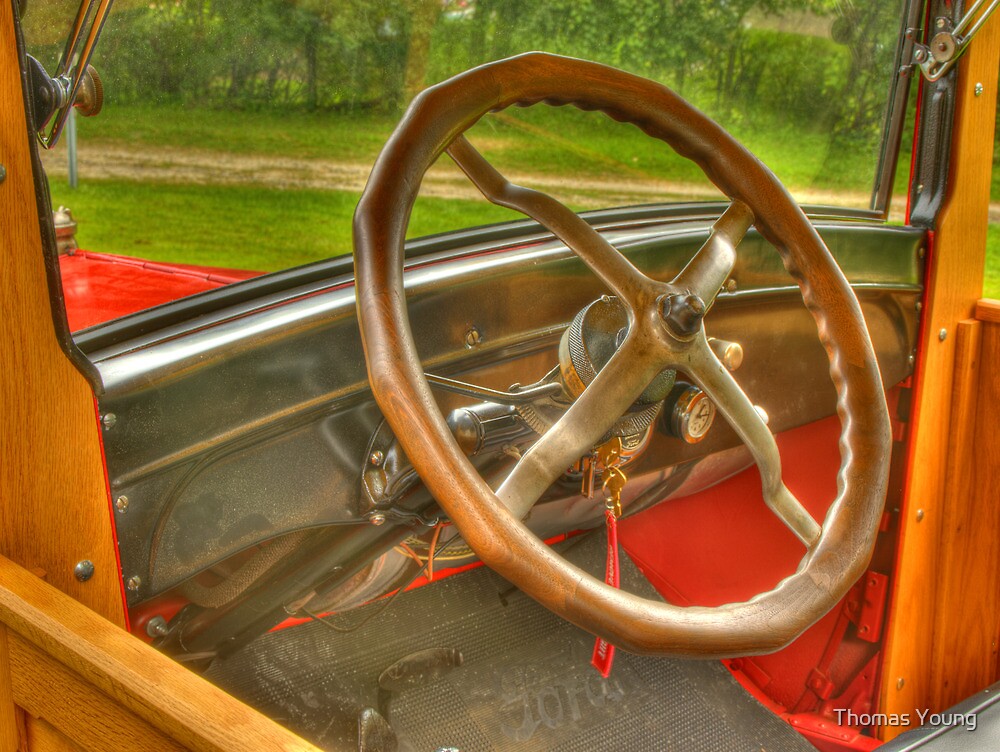 "Interior of a 1926 Model T Ford" by Thomas Young | Redbubble