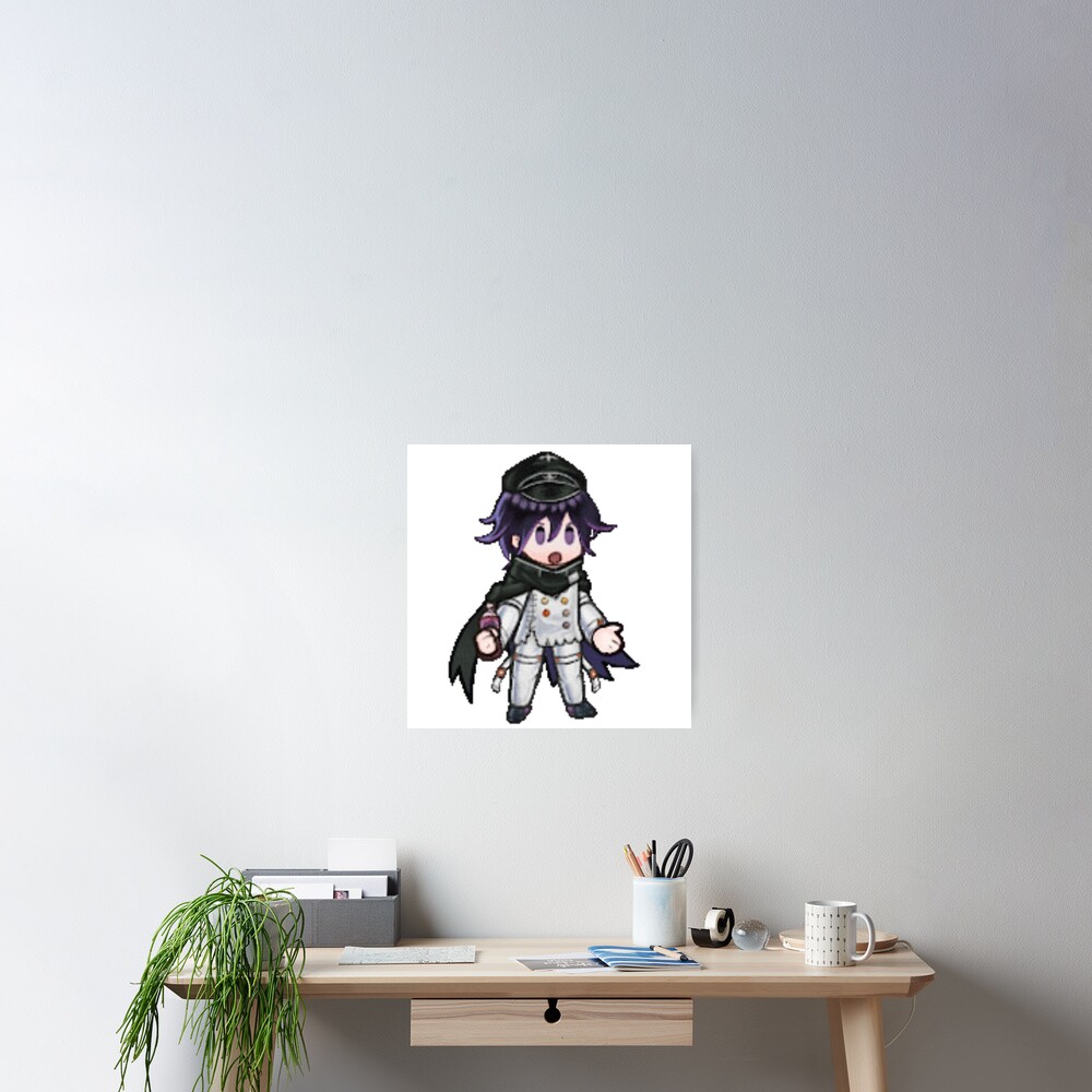 Póster «Kokichi Ouma con capa y fanta Pixel Art» de ellalune | Redbubble
