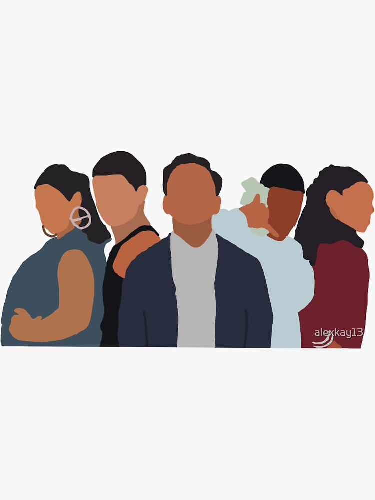 "On My Block Cast" Sticker for Sale by alexkay13 | Redbubble