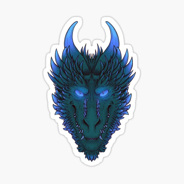 "Blue Dragon" Sticker for Sale by Blacksmoke1033 | Redbubble