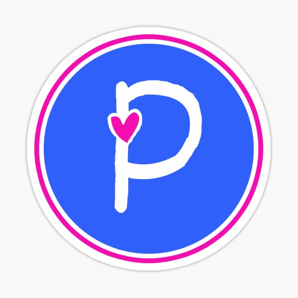 "Initial P Round Sticker Letter P" Sticker for Sale by StickersBySB ...