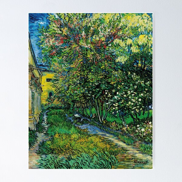 "Vincent Van Gogh The garden of the asylum at Saint Remy Saint-Rémy ...