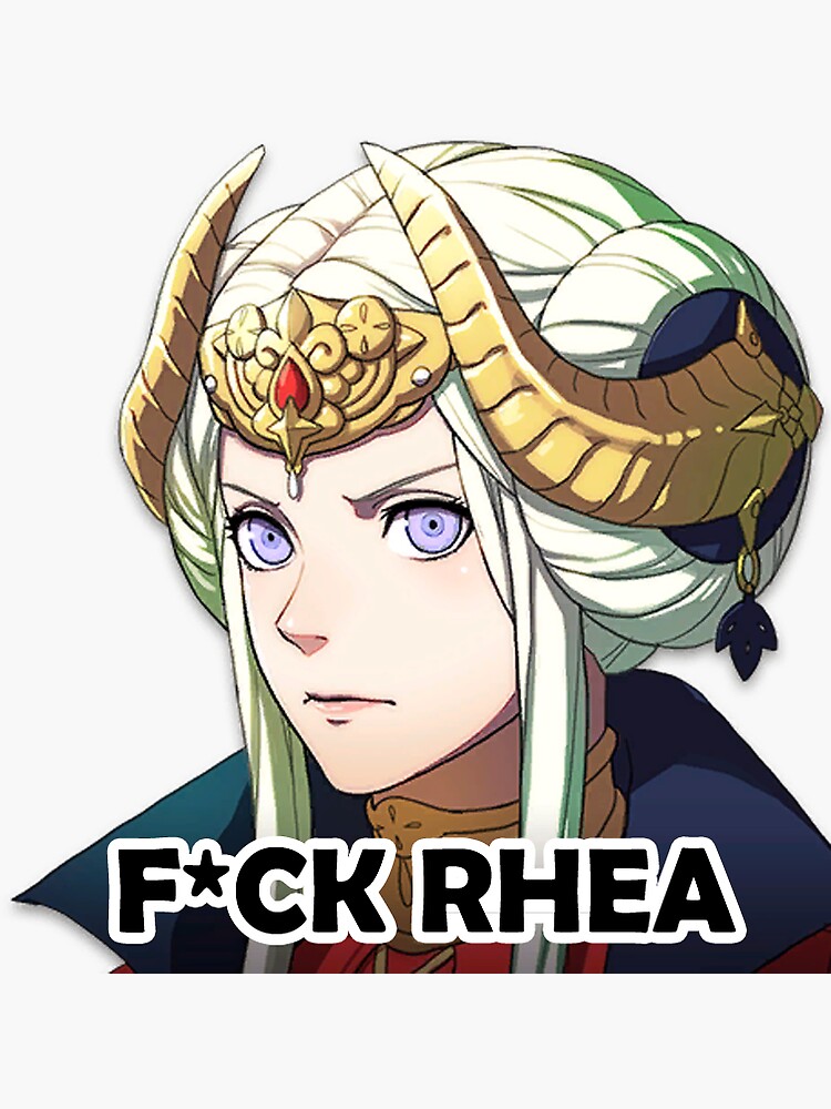 "F*ck Rhea - Fire Emblem Three Houses (Edelgard)" Sticker for Sale by ...