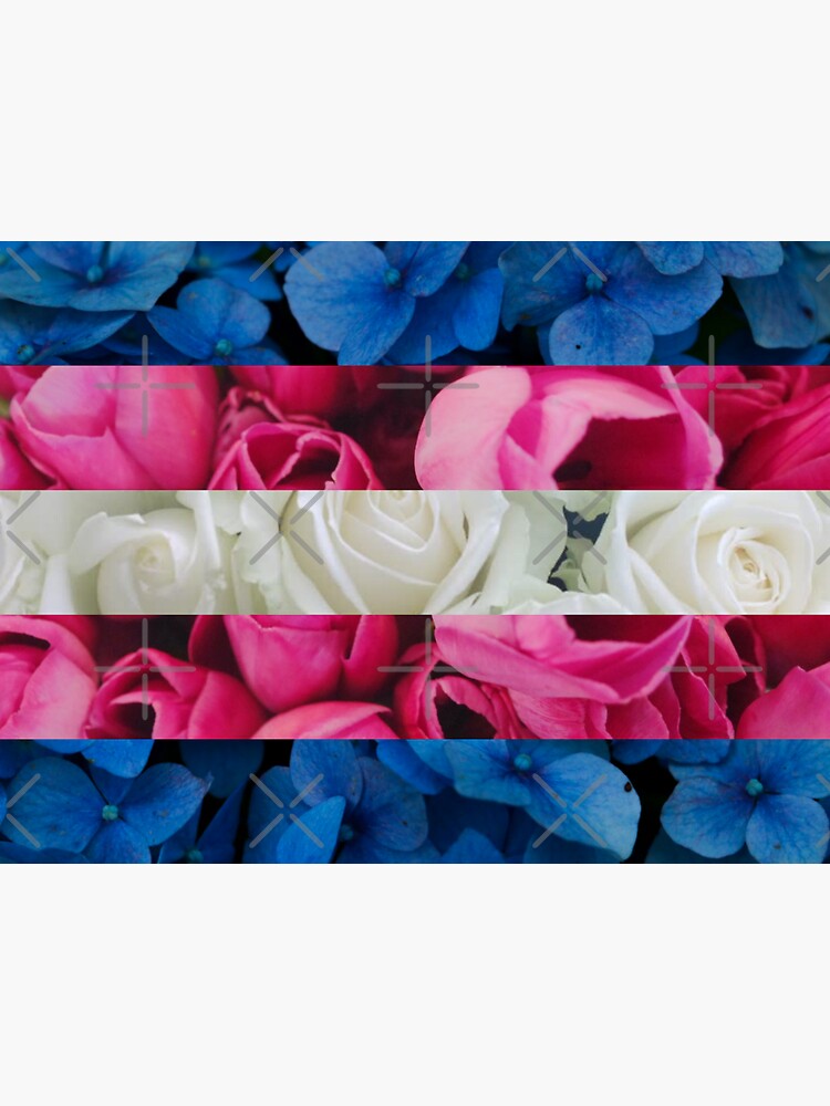 "Trans Flowers" Sticker by child-star | Redbubble