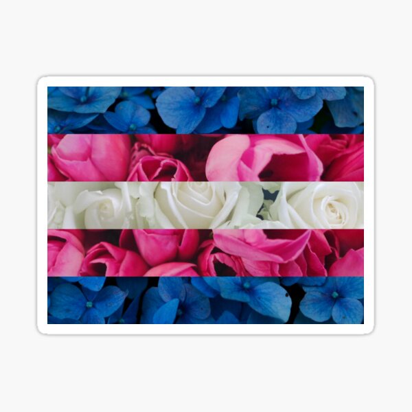 "Trans Flowers" Sticker by child-star | Redbubble