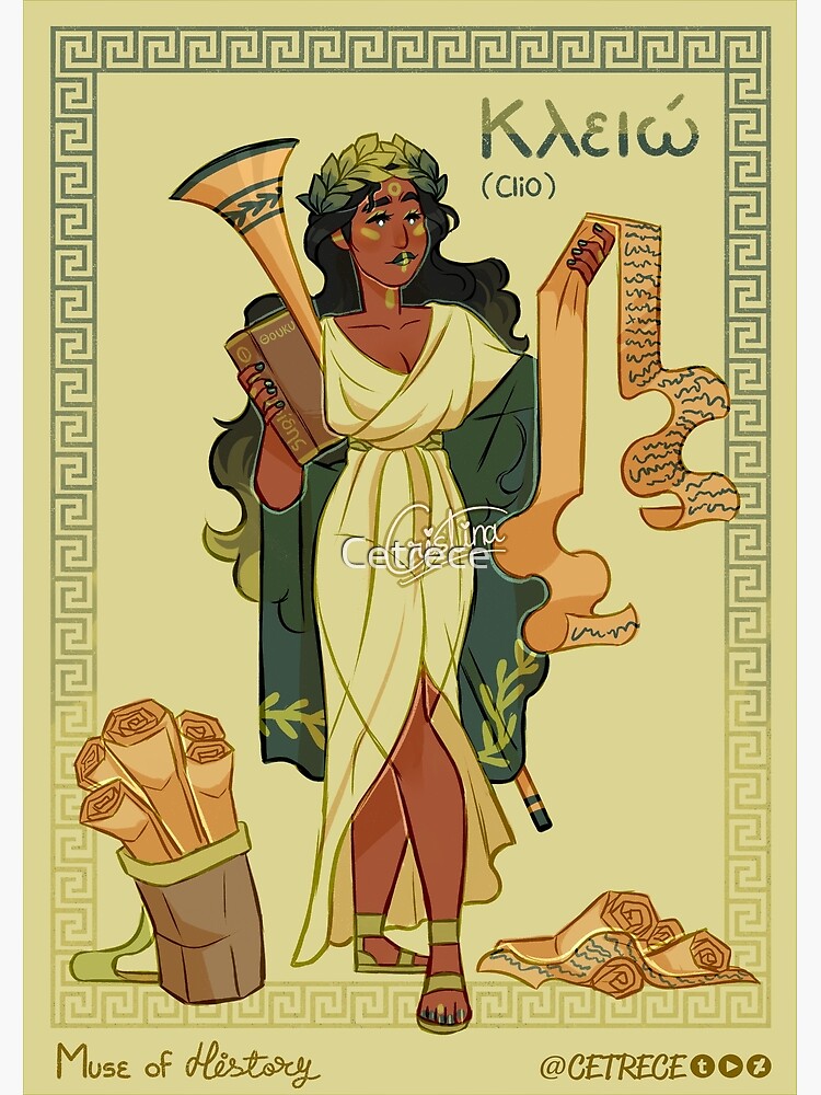 "Muse Clío" Greeting Card by Cetrece | Redbubble