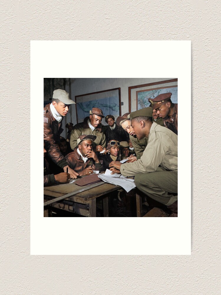 " Tuskegee airmen at Ramitelli, Italy, March 1945" Art Print by ...