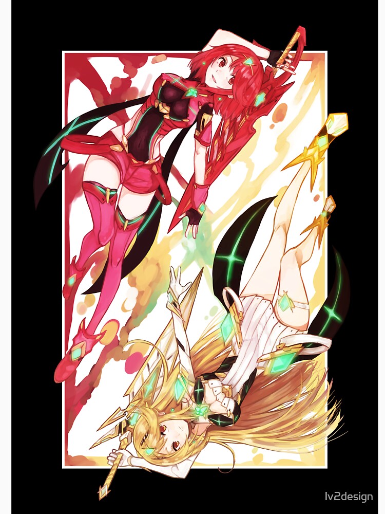 Xenoblade 2 Pyra And Mythra T Shirt For Sale By Lv2design Redbubble