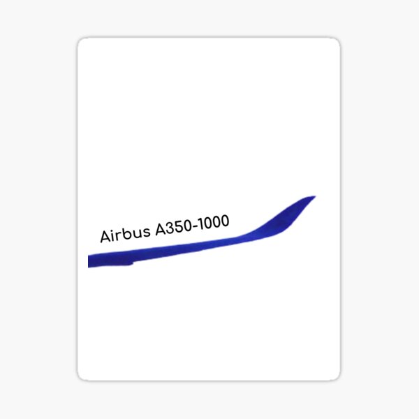 "Airbus A350-1000" Sticker for Sale by AVIATIQYT | Redbubble