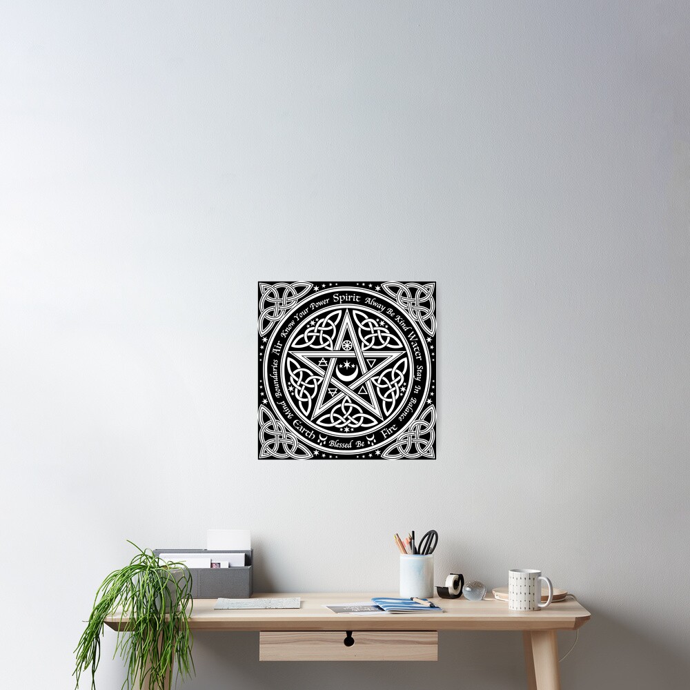 "Pentagram Symbol" Poster for Sale by RavenWake | Redbubble
