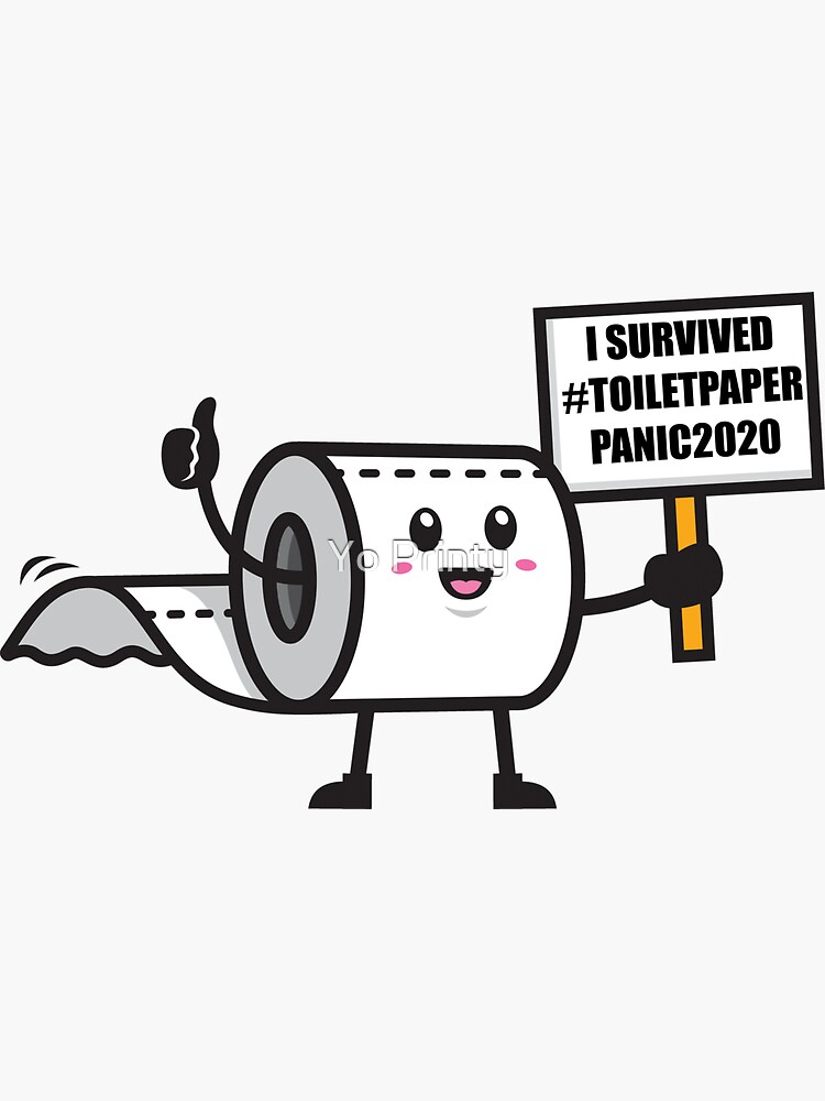 "Toilet Paper Virus Flu Shortage Panic TP 2020 I Survived Funny Gift ...