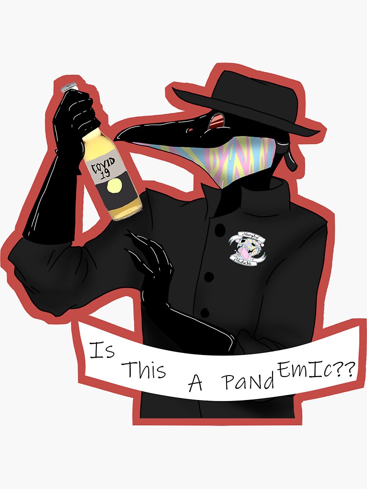 "Dr. Contorted Crow is Confused!" Sticker for Sale by HokiLoft | Redbubble